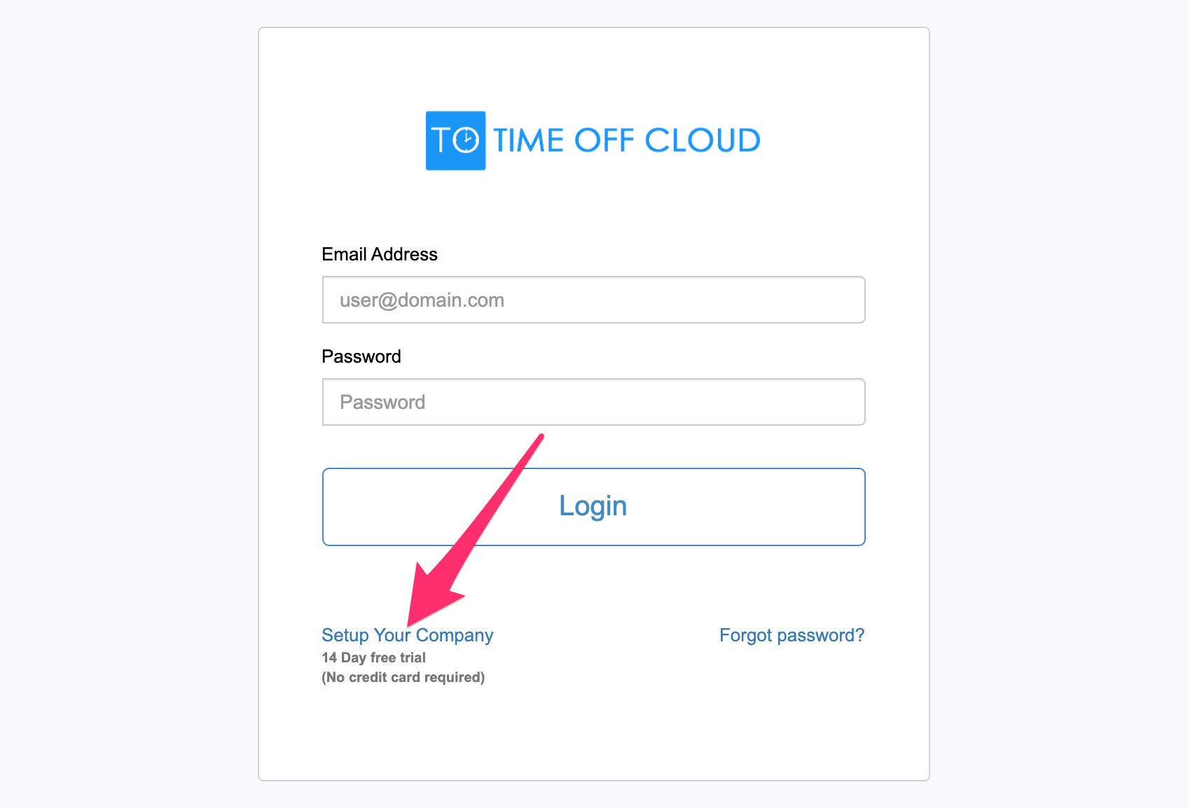 Getting Started – Time Off Cloud